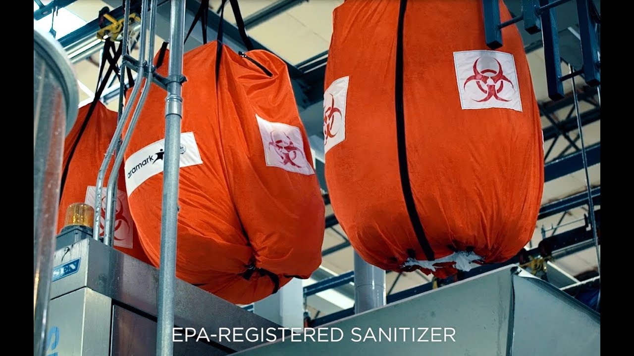 Aramark’s Sanitizing Wash Process for Healthcare Clients - YouTube