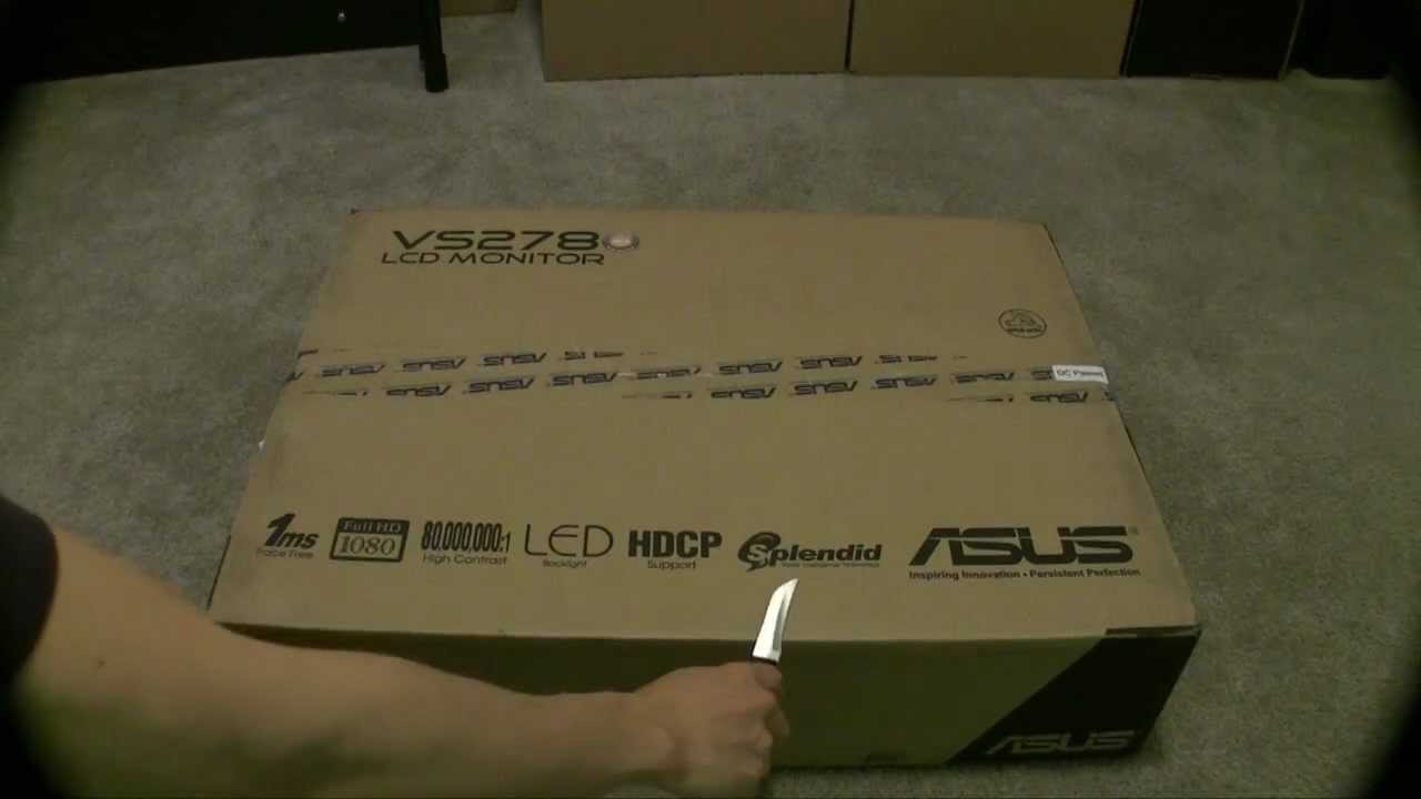 ASUS VS278 monitor review part 1 - YouTube