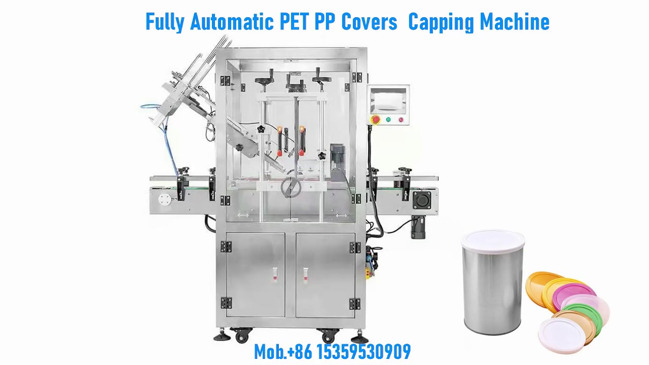 Fully Automatic PET Caps Machine Cans Canister Tin Tank PE PP Plastic ...