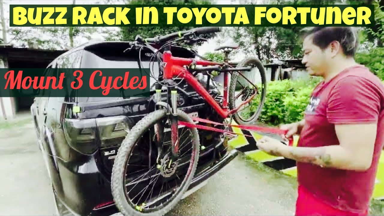 Fitting BUZZ RACK in Toyota Fortuner I Loading MTB Cycle - YouTube