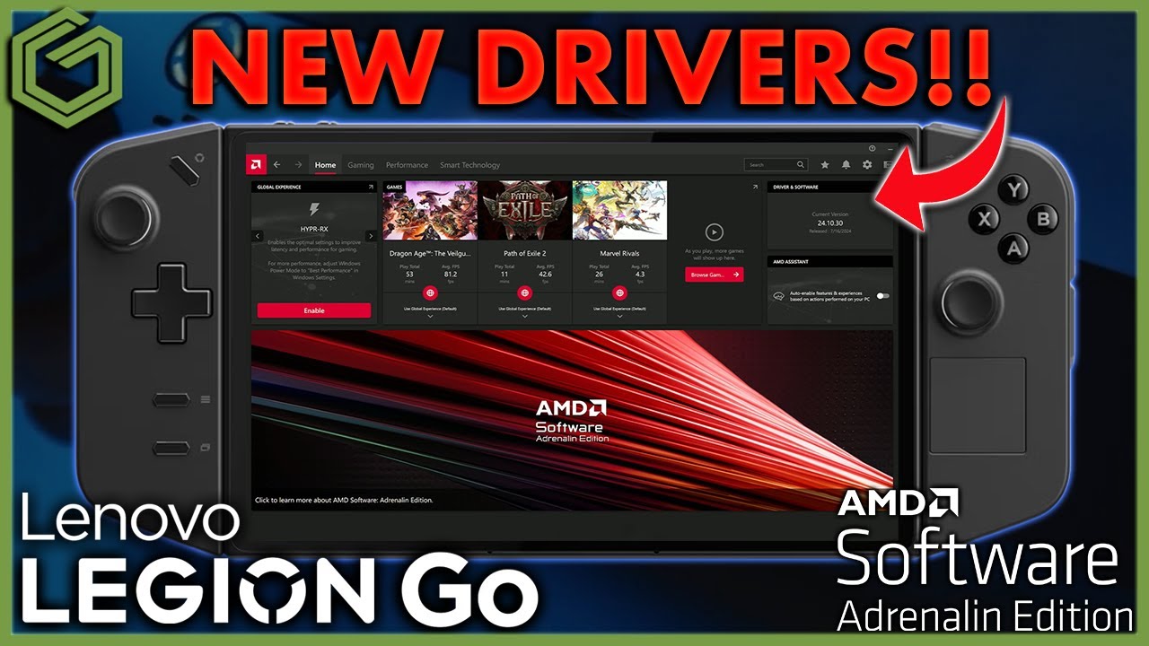 New Legion Go GPU Driver Update is Finally HERE!! - YouTube