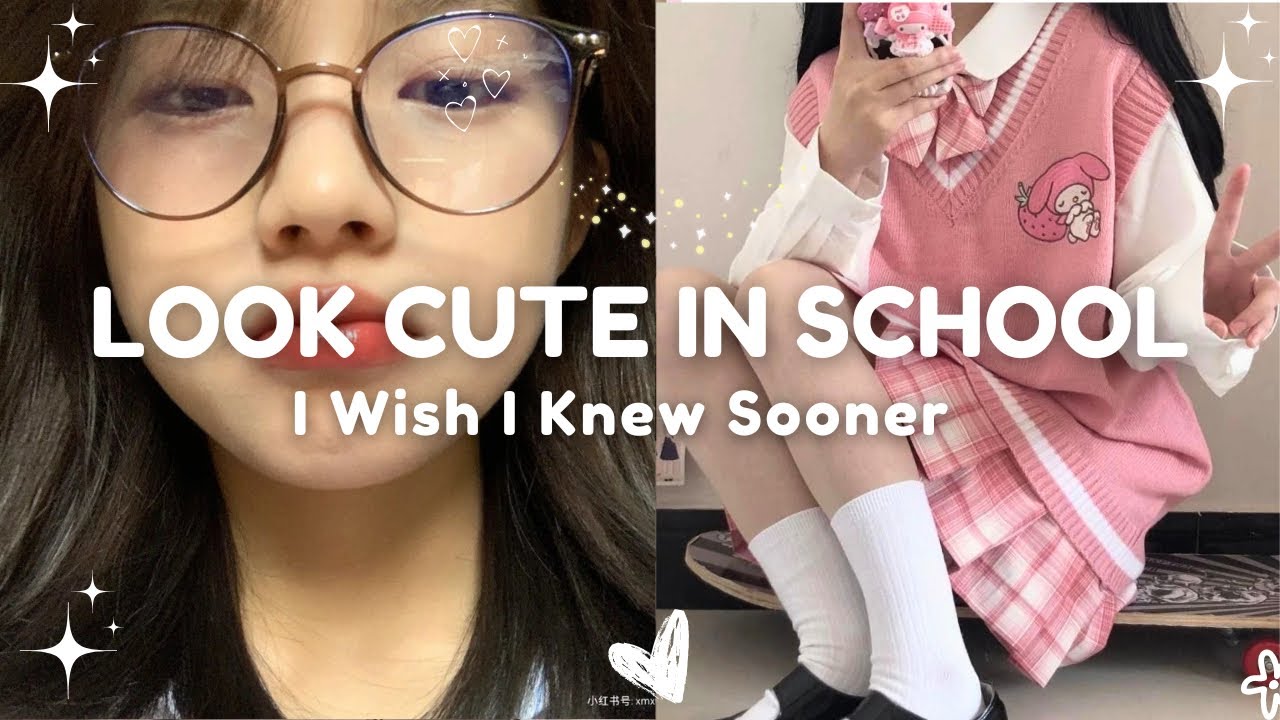 how to look cute in school without makeup 💄 📎 tips to look cute - YouTube