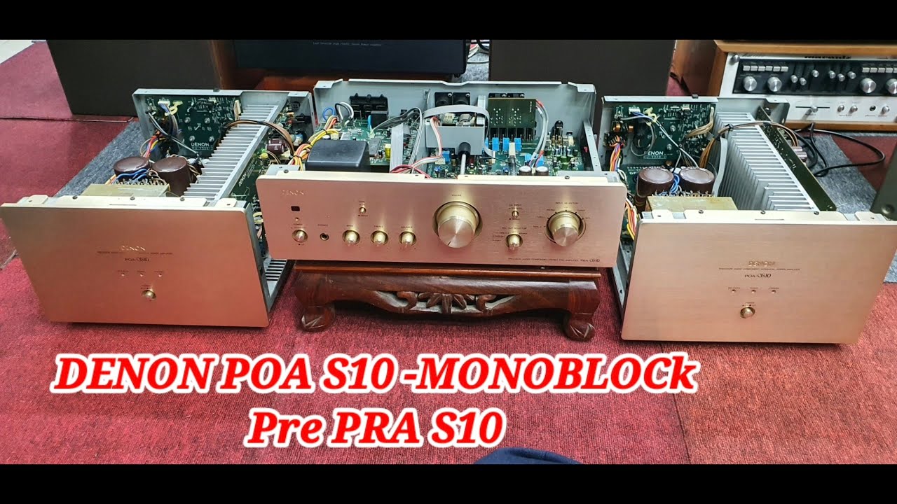 Bộ Chơi Nhạc Hiend 👉DENON -POW S10 ×2 Cục +Pre PRA S10 Hàng Hiếm 👍☎ ...