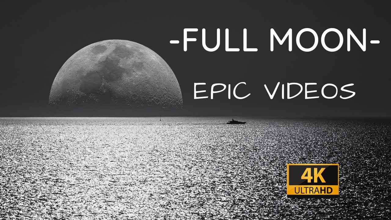 FULL MOON 4K VIDEO | Relaxing Moon Scenes | Epic Footage | Free Stock ...