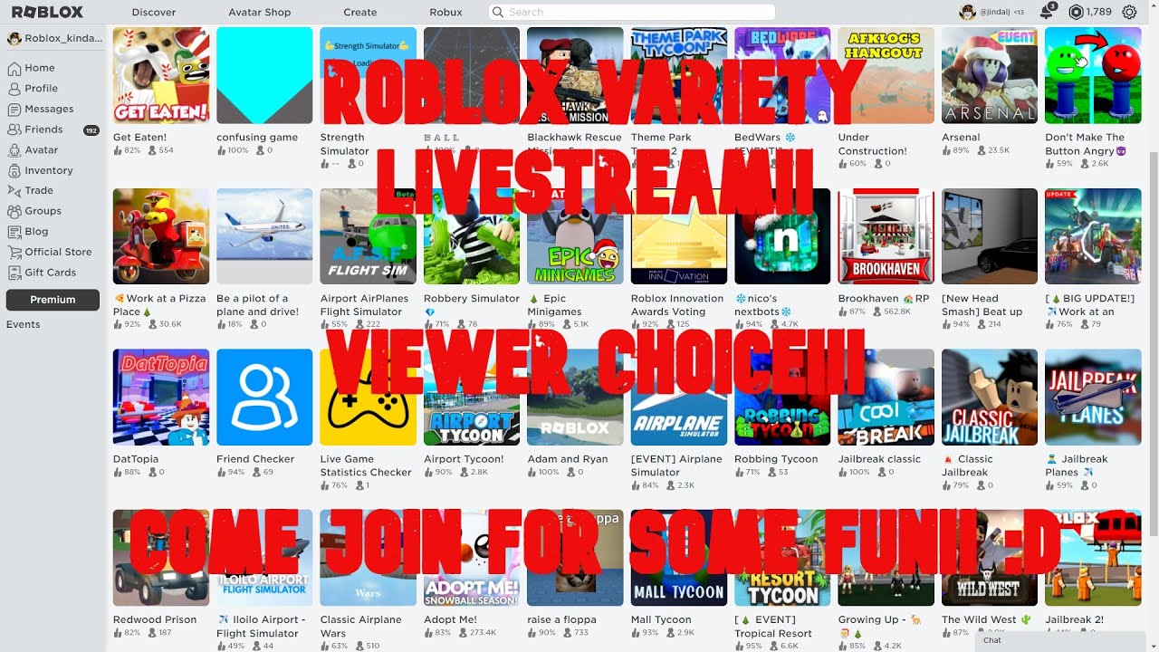 🔴[Roblox variety livestream!] Sunday Special! (Viewer choice!!)🔴 - YouTube