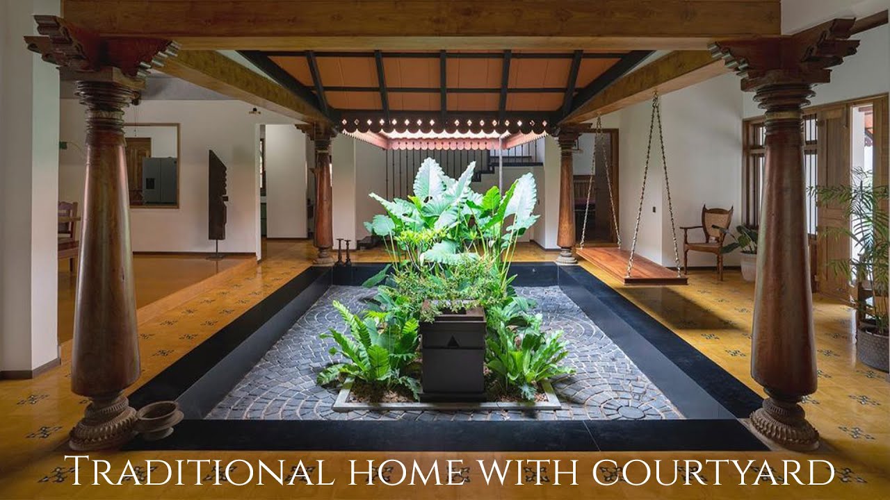 Kerala Traditional House With Courtyard