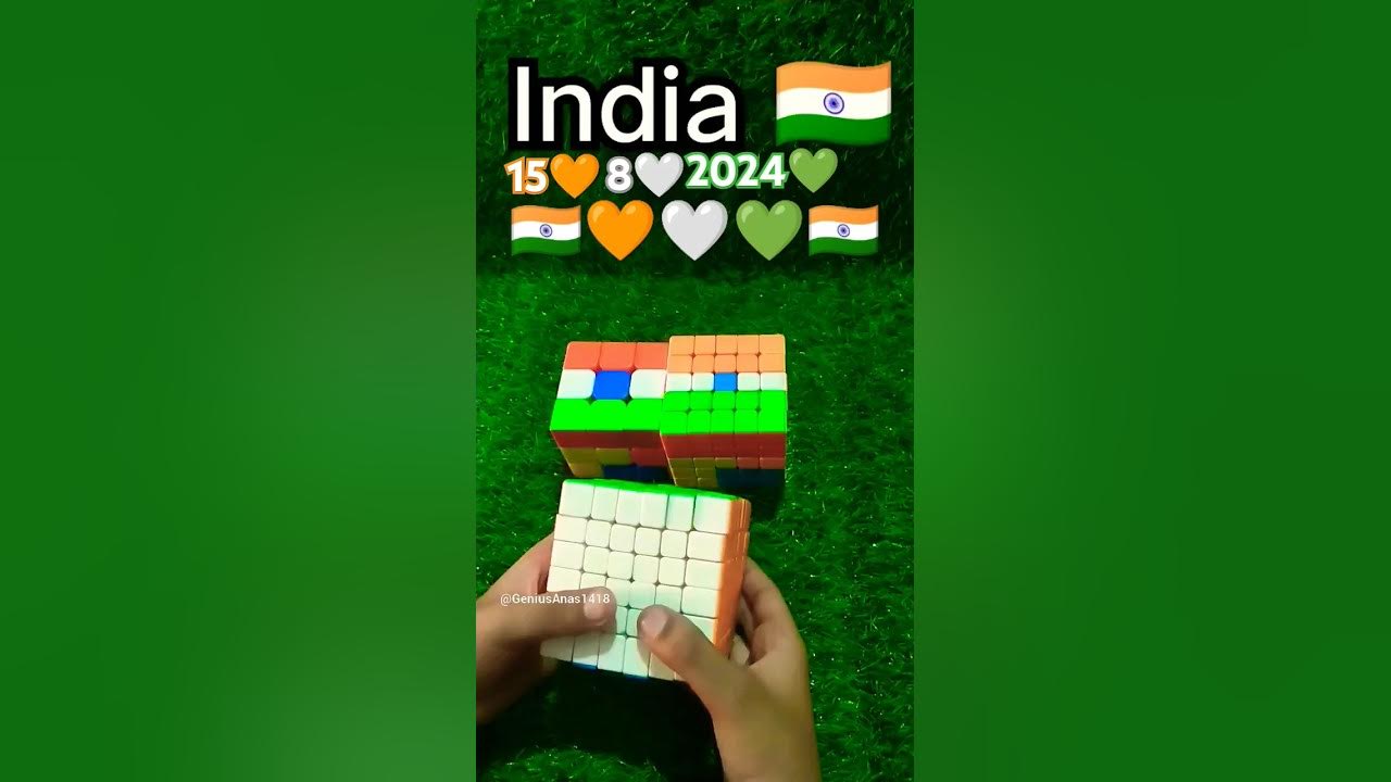 How To Make India 🇮🇳 On 3by3 Rubic's Cube #shorts #flags #viralvideo - YouTube