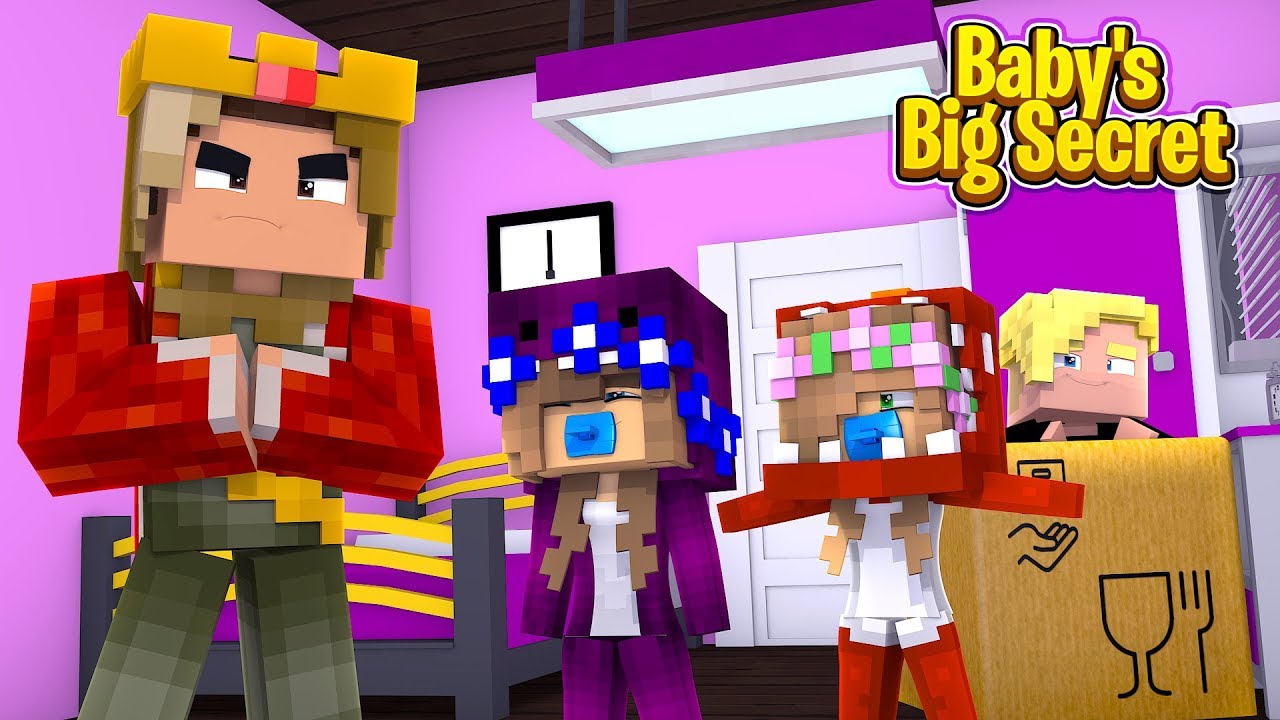 BABY CARLY AND BABY KELLY KEEP A SECRET! (Minecraft Little Carly ...