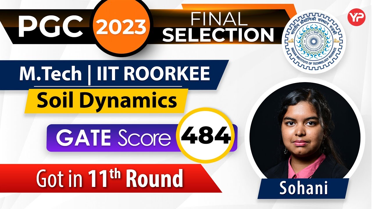 Pursuing M.Tech in IIT Roorkee in Soil Dynamics | PGC 2023 Final Selection | YourPedia - YouTube