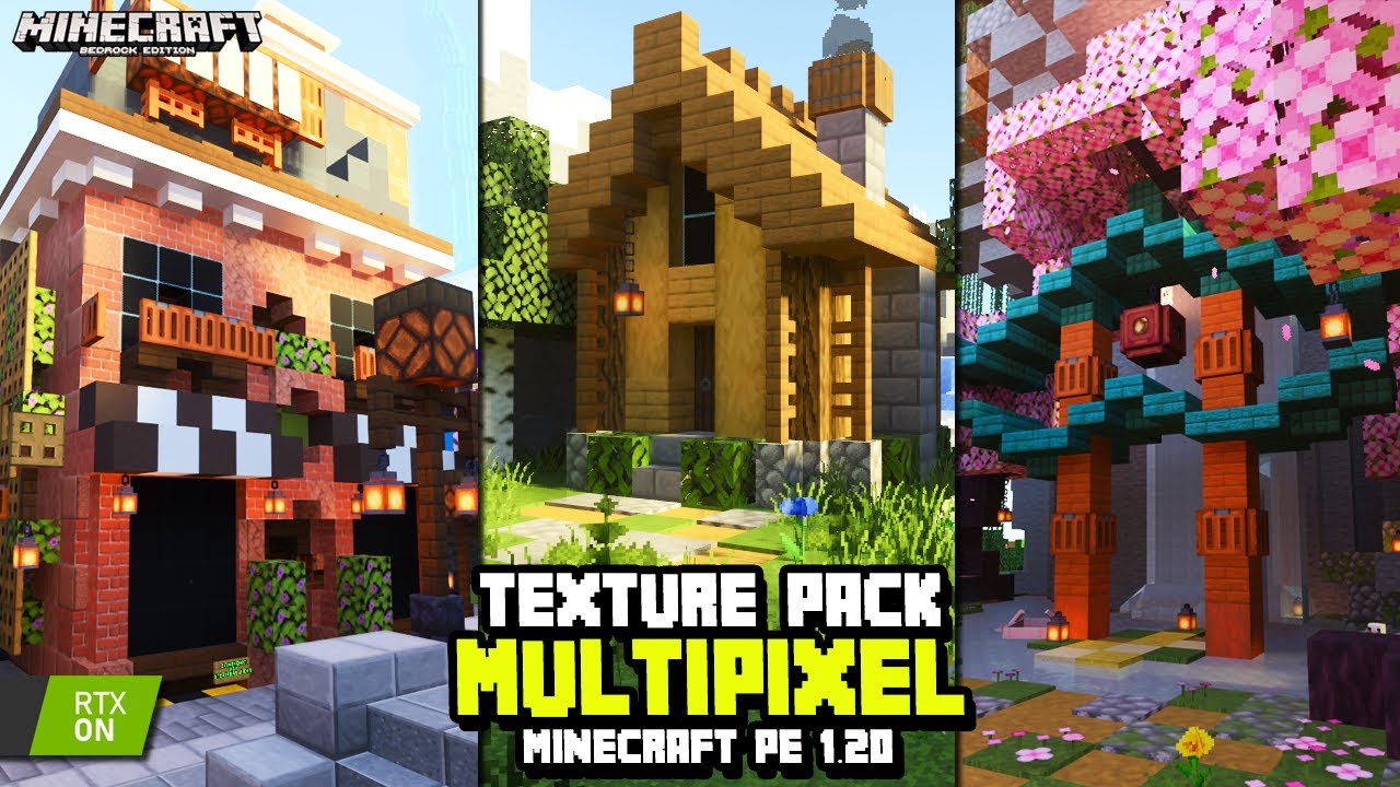MULTIPIXEL TEXTURE PACK * TEXTURAS para MINECRAFT PÉ 1.20 *TEXTURAS ...