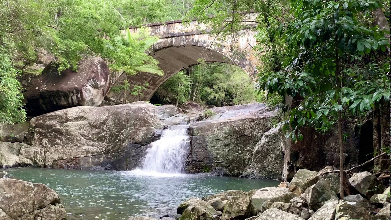 Little Crystal Creek Bridge. Paluma Range National Park - YouTube