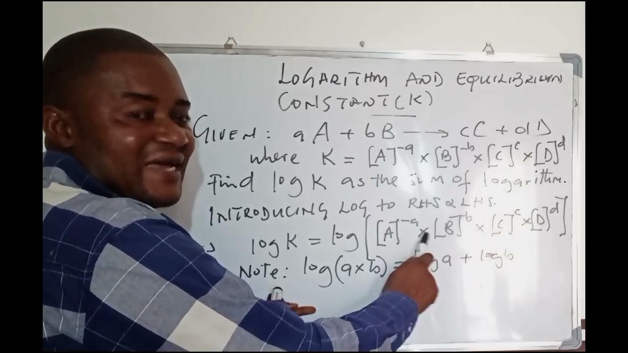 Solving Equilibrium Constants Using Laws of Logarithm - YouTube
