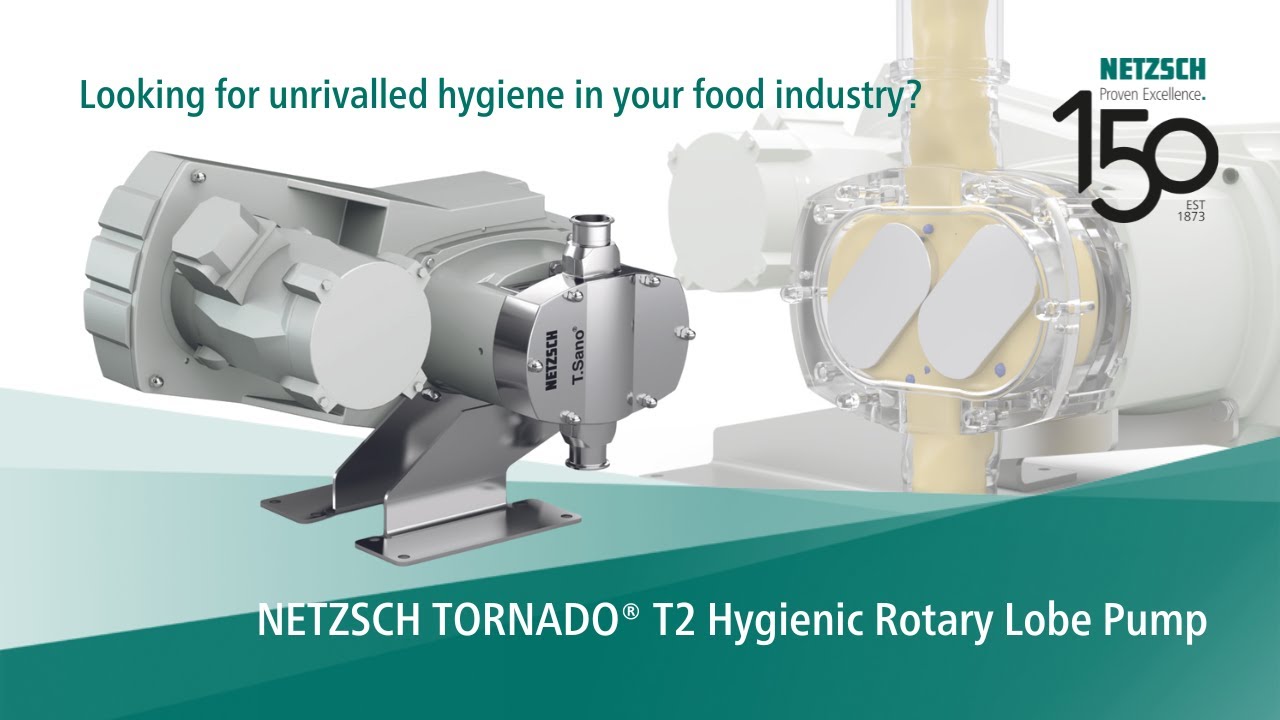 NETZSCH TORNADO® Hygienic Rotary Lobe Pump - YouTube