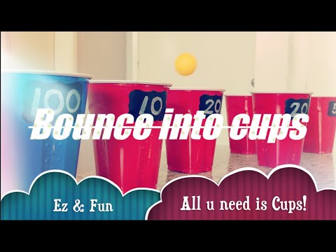 Party games【團康遊戲】: Bounce into the cups【丟球打人】 - YouTube