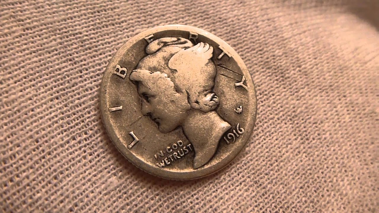1916 Winged Liberty Head ("Mercury Dime") Dime Coin Review - YouTube