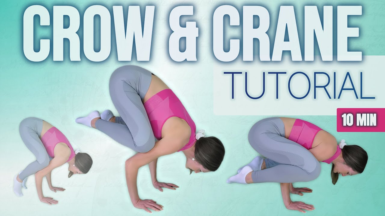 10MIN Crow Pose & Crane Pose How To Prepare | Bakasana & Kakasana Yoga ...