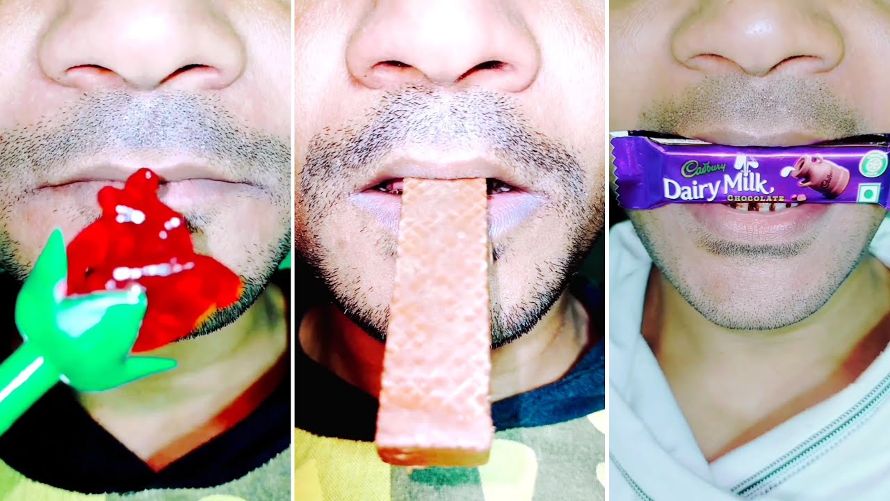 ASMR | Satisfying Eating Watch Me Chew The Best Chocolate and Candy ...