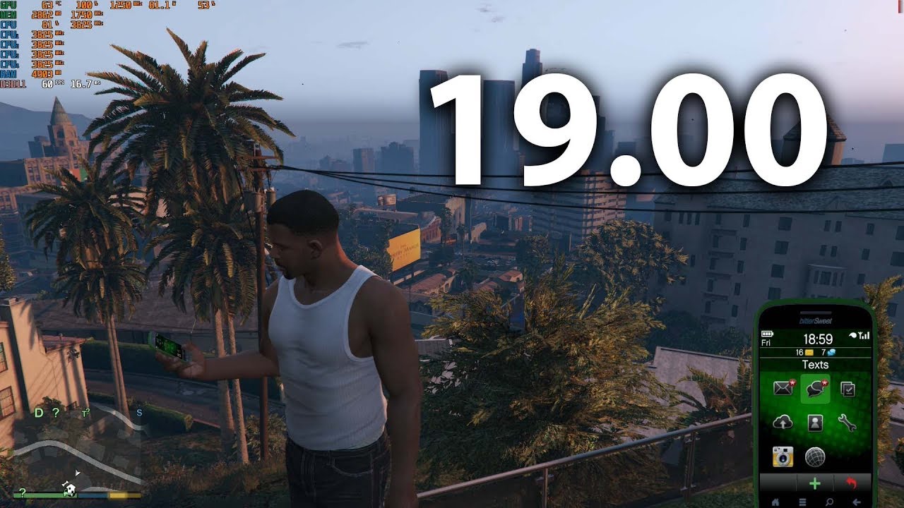 GTA5: FPS Drop when clock at 7PM (night) 😥 | PowerColor RX 570 - YouTube