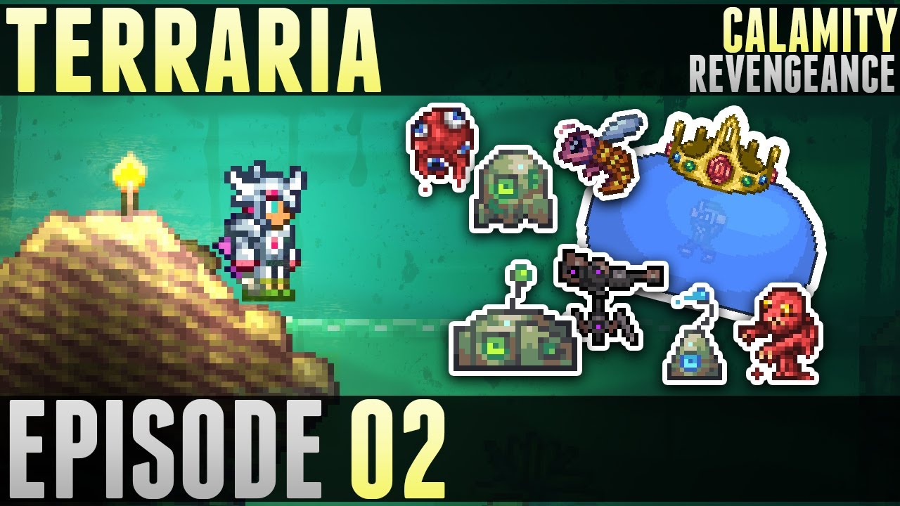 Terraria Calamity #02 - Laboratoires, Slimes et Exploration ! - YouTube