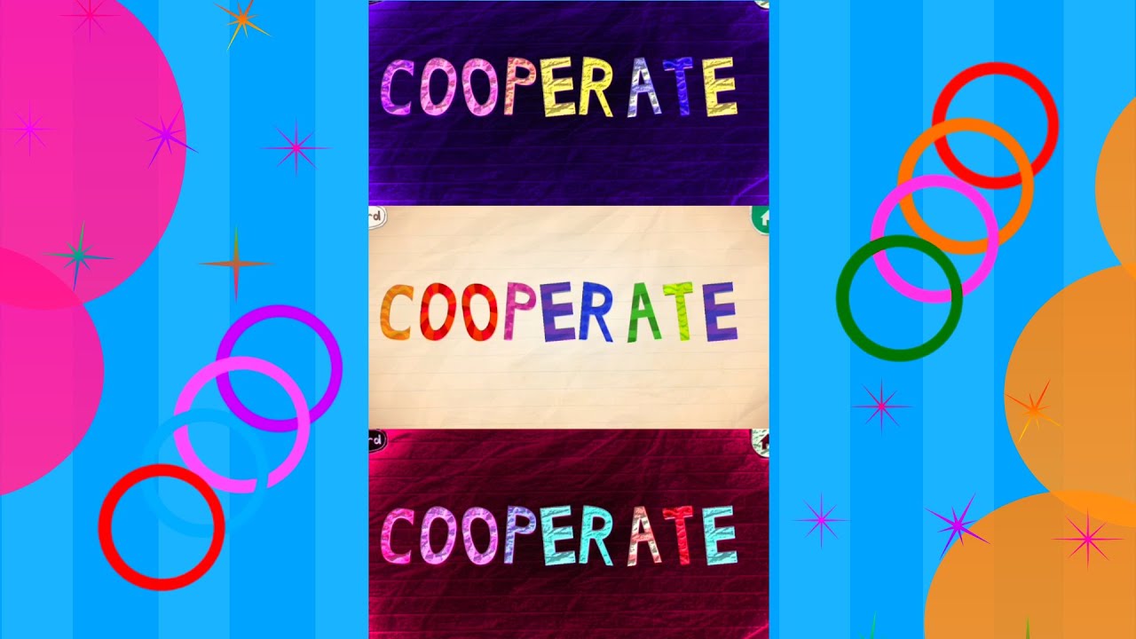 Endless Alphabet Side Word COOPERATE || Inversions Color Effect ...