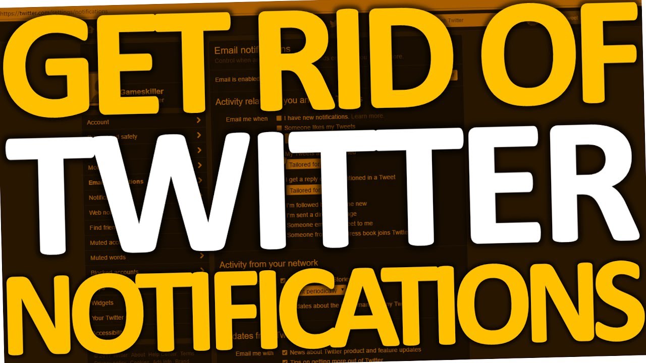 How To Get Rid Of Twitter Email Notifications 2017 YouTube how-to-get-rid-of-twitter-email-notifications-2017-youtube