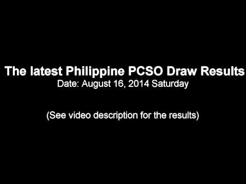 AUGUST 16, 2014 PCSO LOTTO DRAW RESULTS
