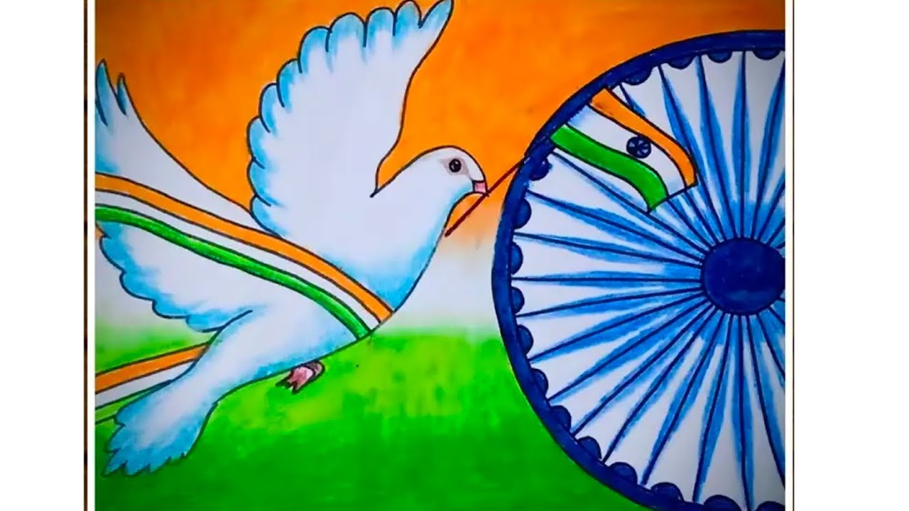 How to draw Independence day drawing very easy for beginners 15 ...