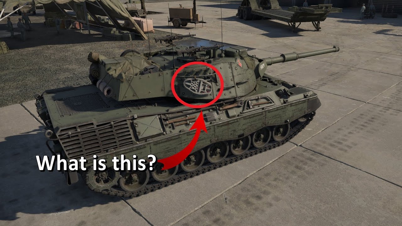 What are the white things on the Leopard 1A5NO? - YouTube