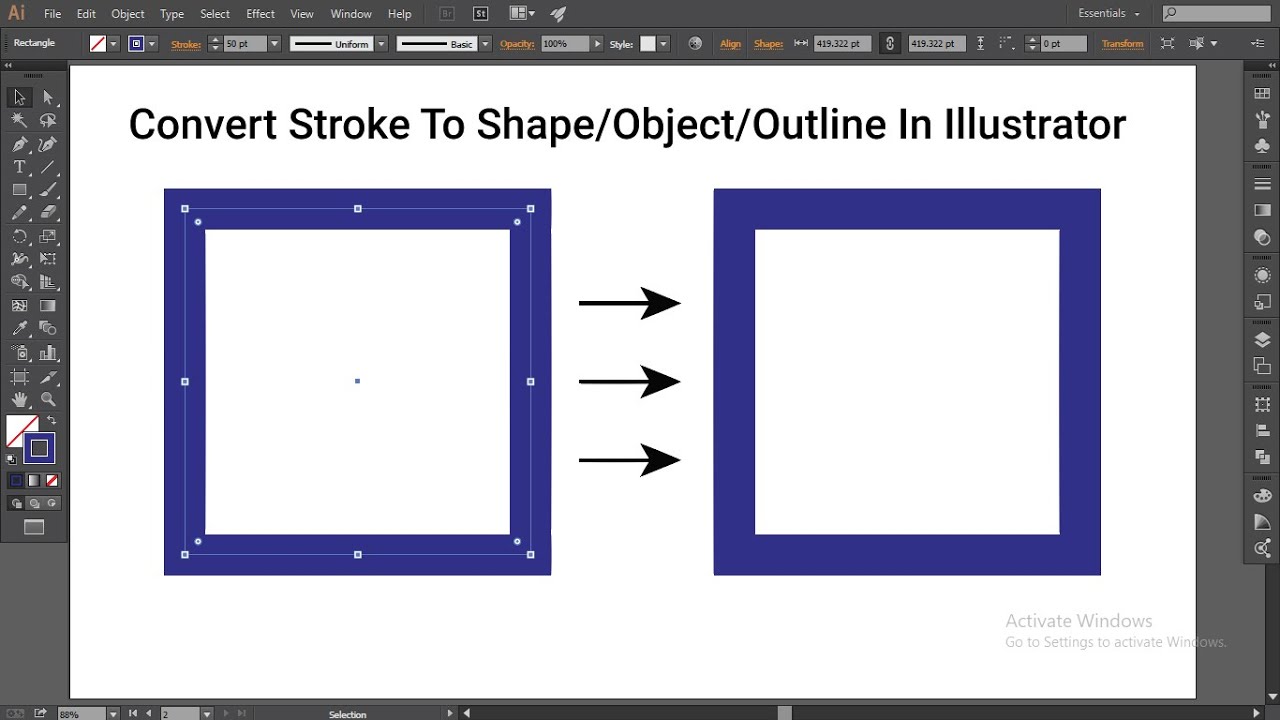 Quick Convert Stroke To Shape Object Outline In Illustrator YouTube quick-convert-stroke-to-shape-object-outline-in-illustrator-youtube