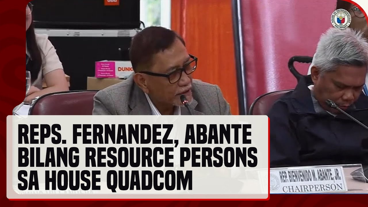 Reps. Dan Fernandez, Benny Abante, nanumpa bilang resource persons sa ...