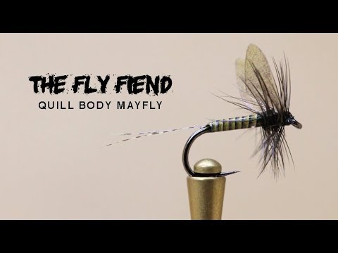 Quill Body Mayfly Fly Tying Tutorial | The Fly Fiend. - YouTube