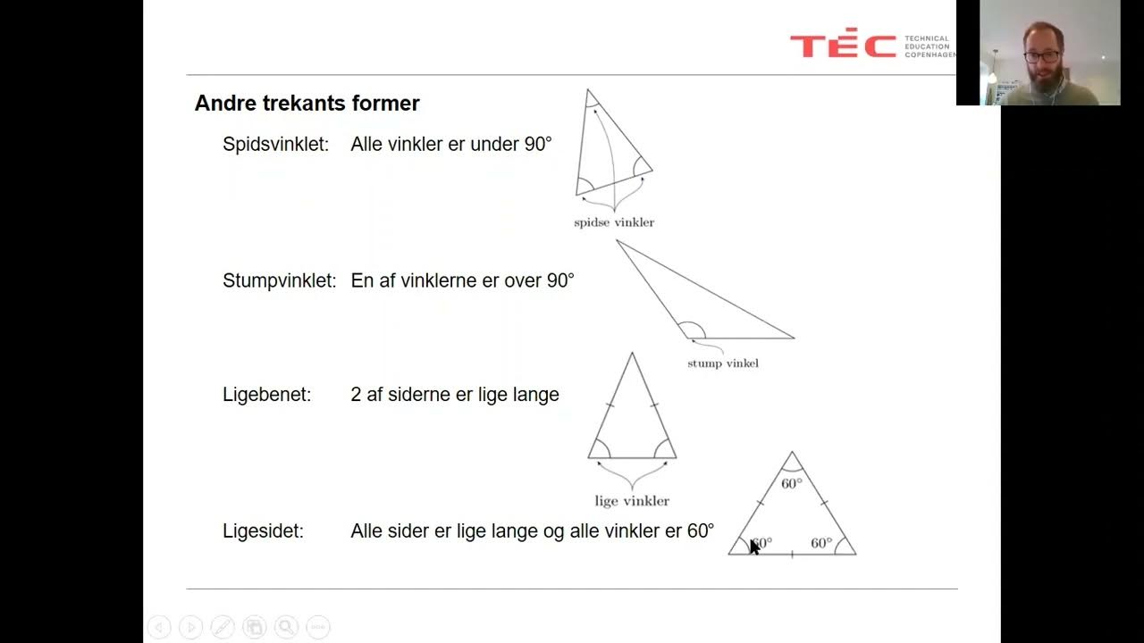 Matematik B - 3.1 Geometri og Trigonometri: Trekanter, Retvinklet trekant og Pythagoras - YouTube