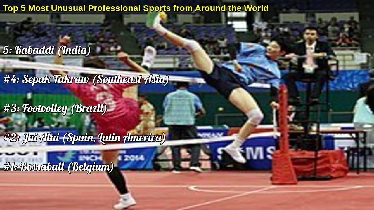 Top 5 Most Unusual Professional Sports - YouTube