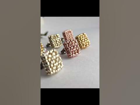 Сережки квадрати з бісеру ручної роботи.Ручна робота Україна #handmade ...