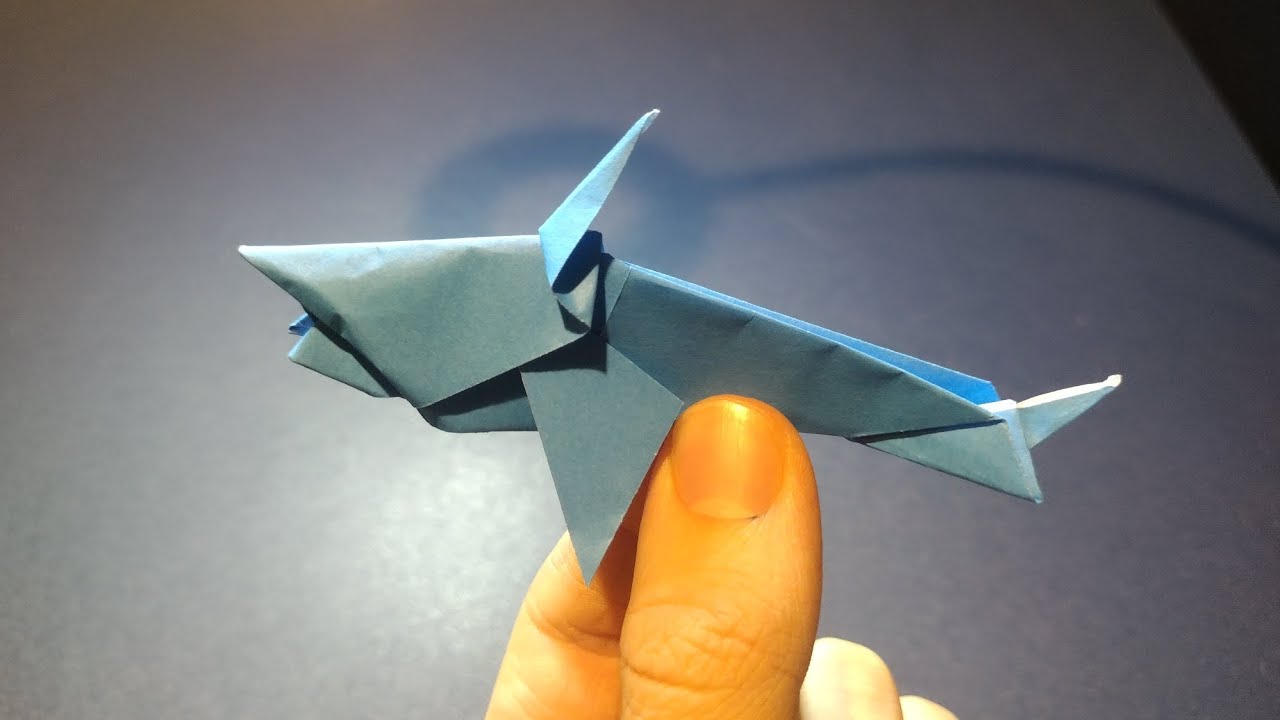 Origami Paper Shark | How to make a cool origami shark - YouTube