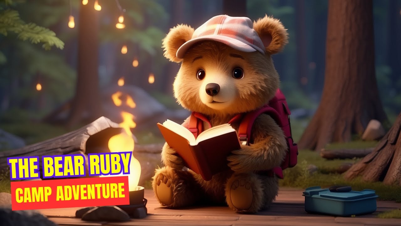 Bedtime Story | Ruby bear's camping adventure - YouTube