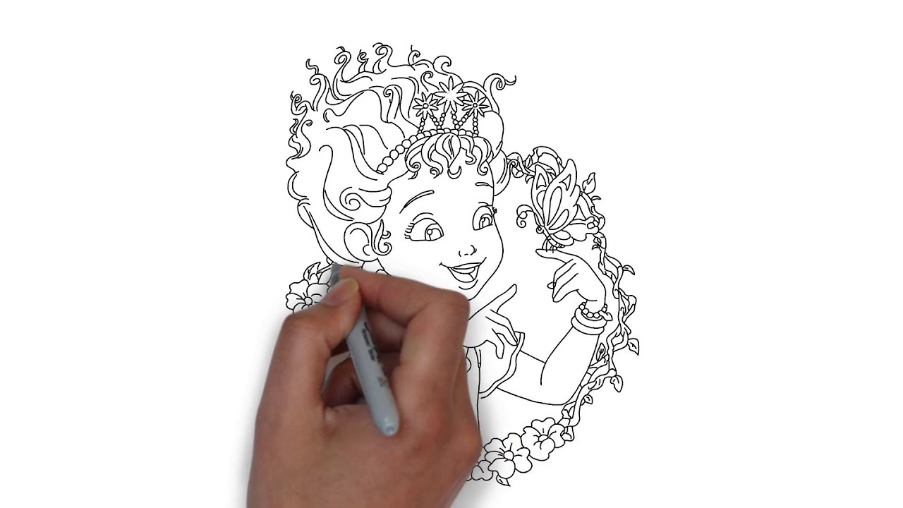 How to Draw Fancy Nancy Step by Step Video Tutorial - YouTube