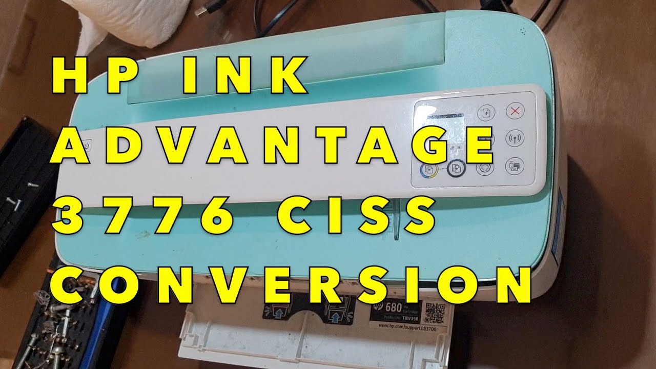 HP INK ADVANTAGE 3776 CISS CONVERSION / PAANO ICONVERT ANG INK ...