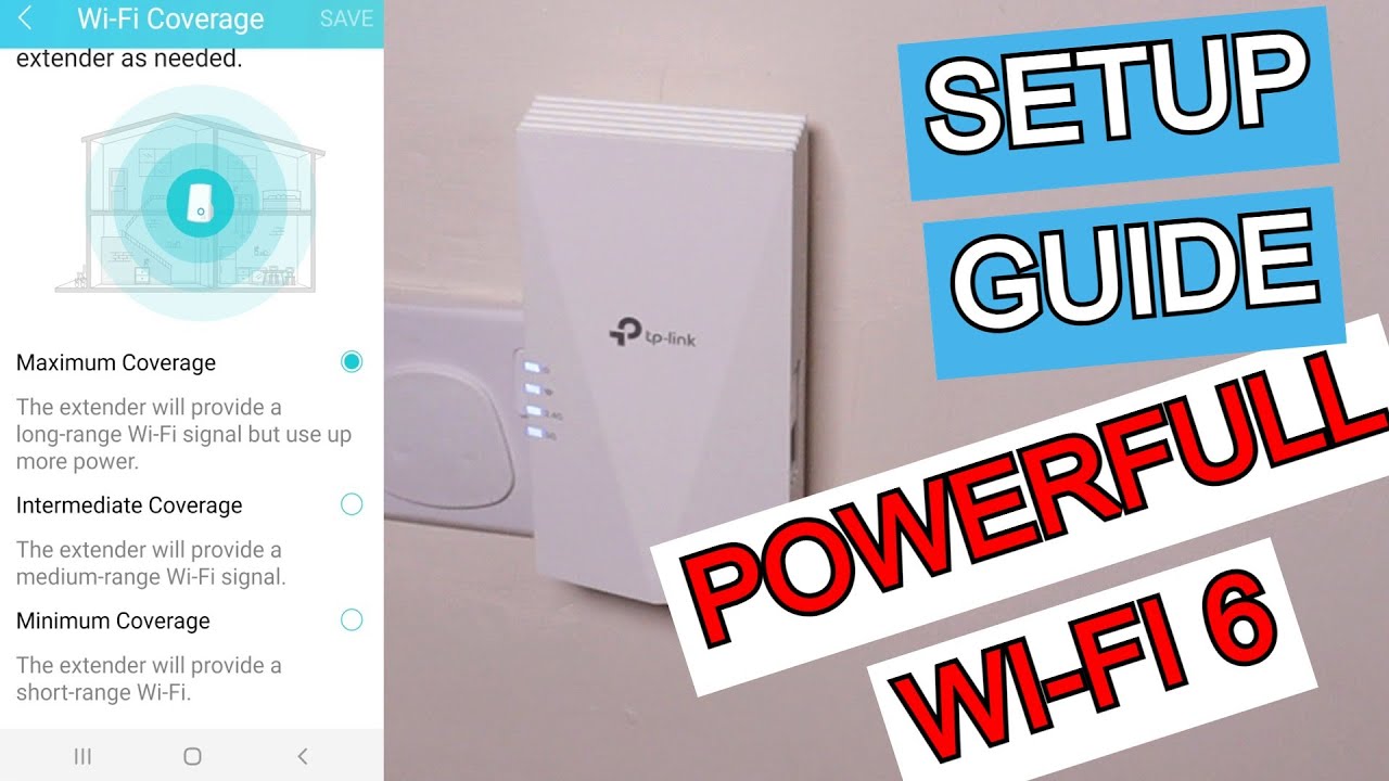 TP-Link RE700X AX3000 OneMesh Wi-Fi 6 Range Extender Setup & Review ...