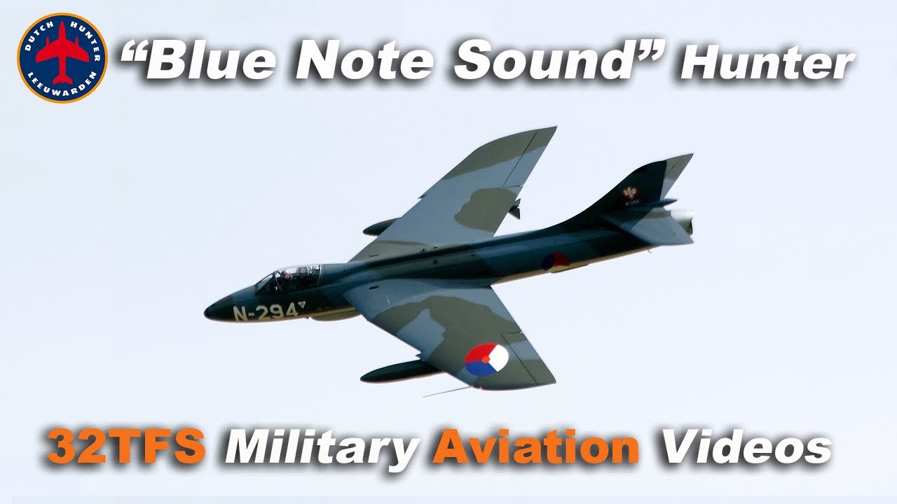 Awesome "Blue Note Sound" Dutch hawker Hunter - YouTube