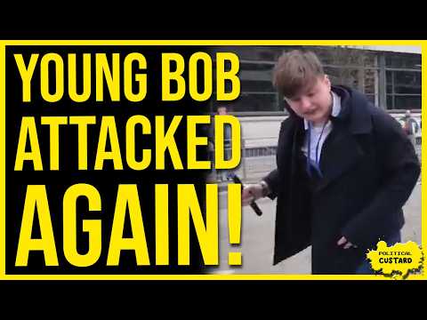 ATTACKED AGAIN! Young Bob Gets Roughed Up While He Was Trying To Ridicule 'Lefties'... I Wonder Why?