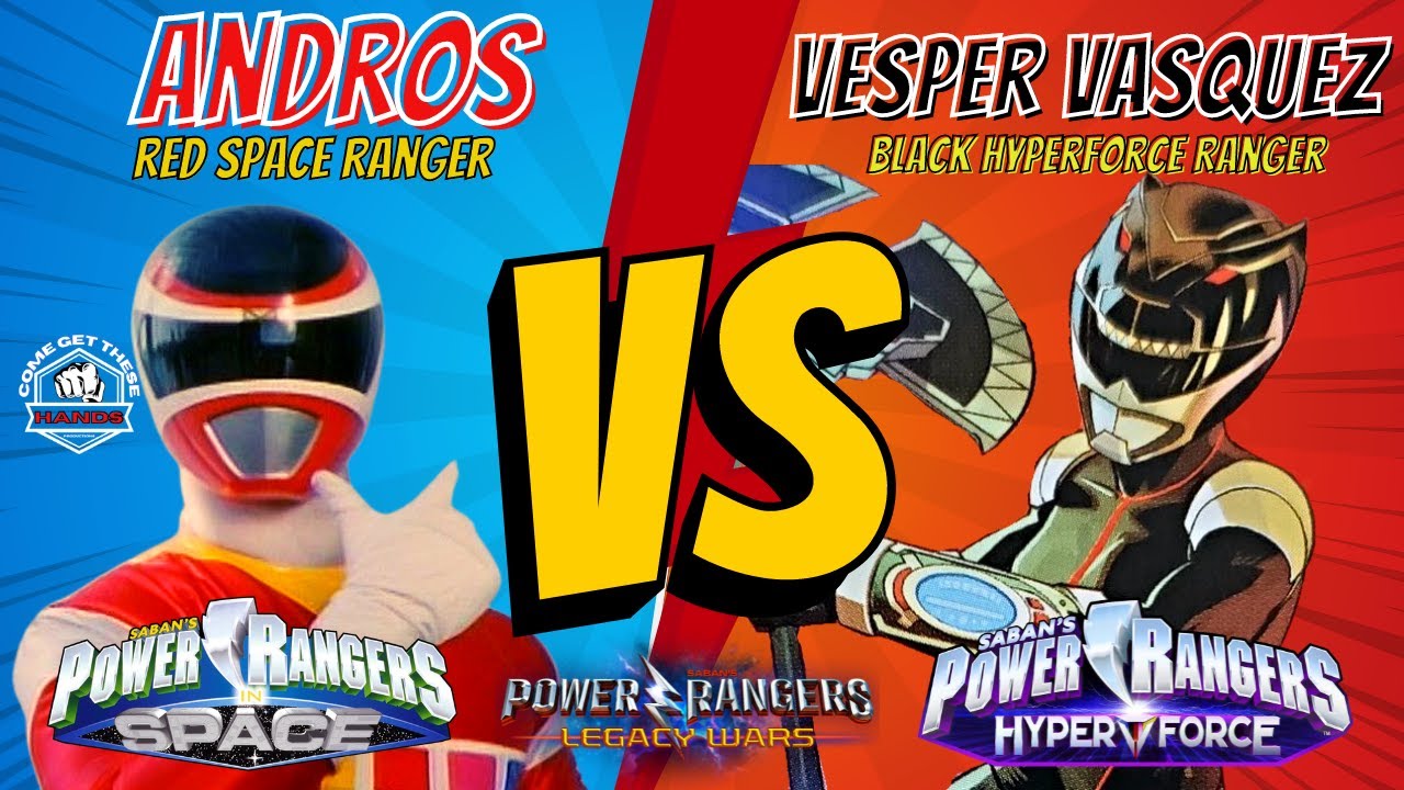Power Rangers Legacy Wars | Red Space Ranger Andros VS Black Hyperforce ...