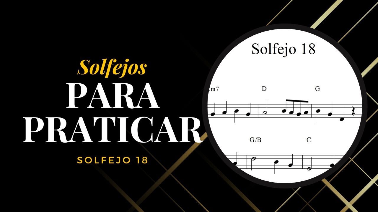 Solfejo 18 para praticar - Cante a partitura - Compasso quaternário ...