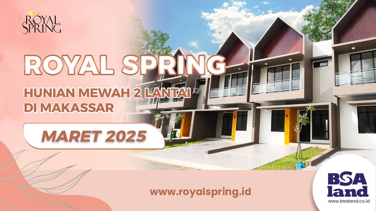 RUMAH MEWAH 2 LANTAI DI ROYAL SPRING MAKASSAR - YouTube