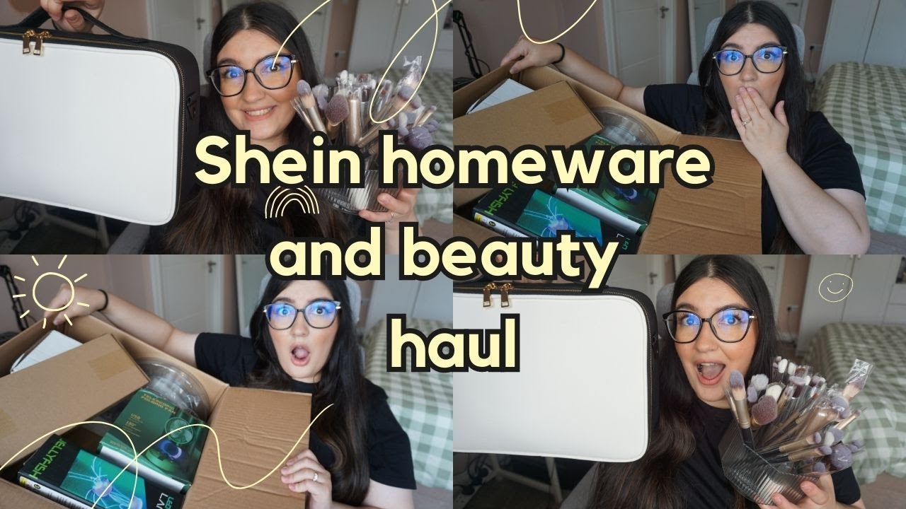 HUGE SHEIN HOMEWARE AND BEAUTY ACCESSORIES HAUL - YouTube