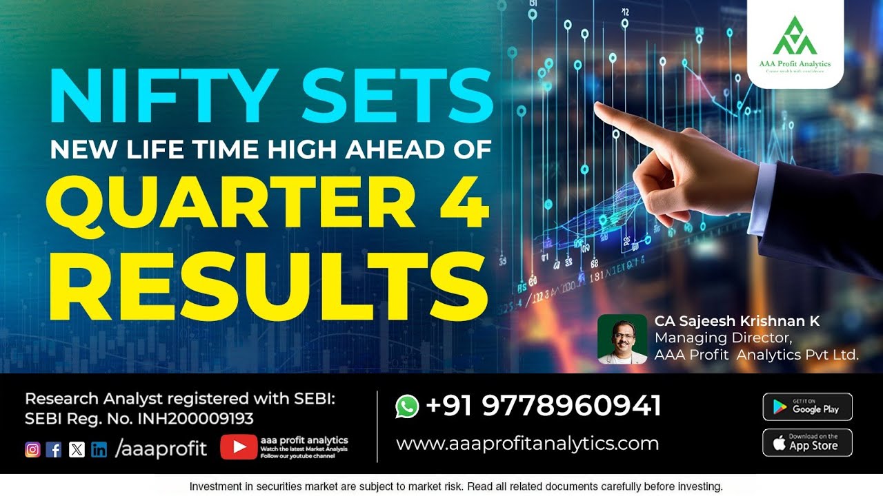 Nifty sets new life time high ahead of quarter 4 results. - YouTube