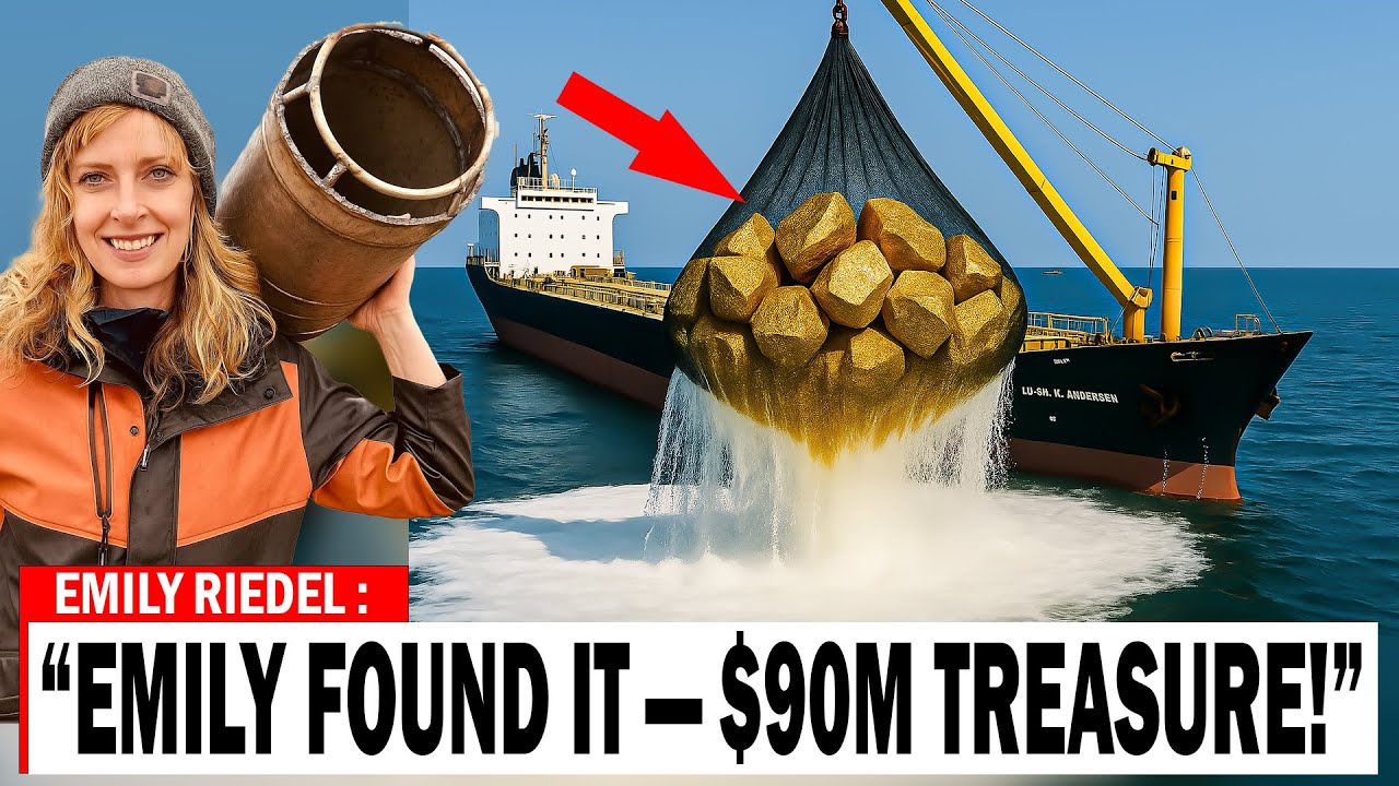 Emily Riedel BREAKS DOWN After Finding $90 Million Gold Underwater ...