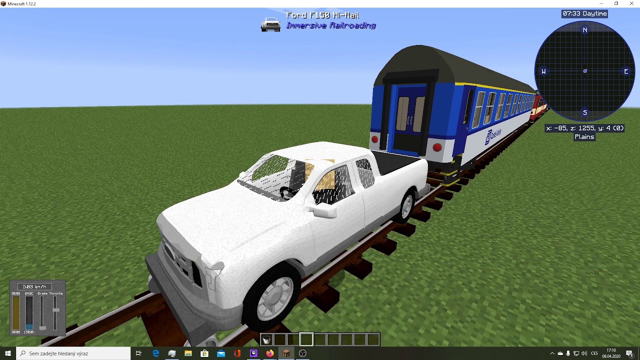 Minecraft vlaky nová serie konečně to funguje - YouTube