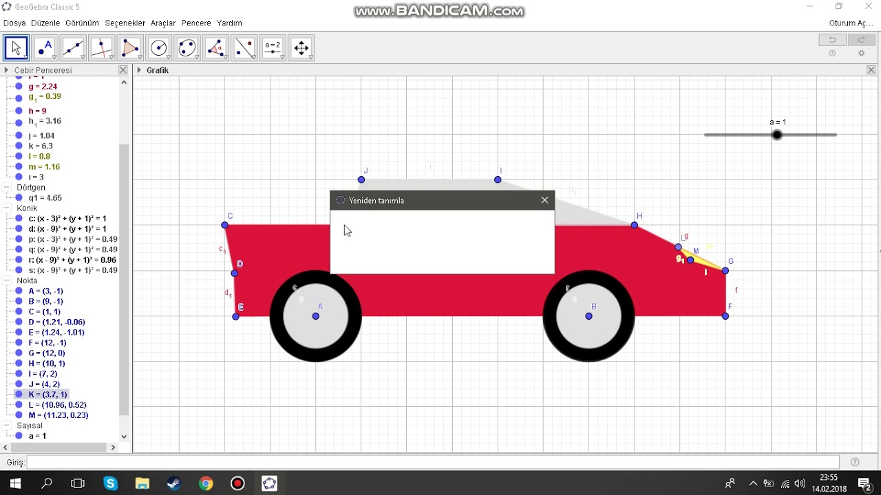 How to make moving car on GeoGebra - YouTube