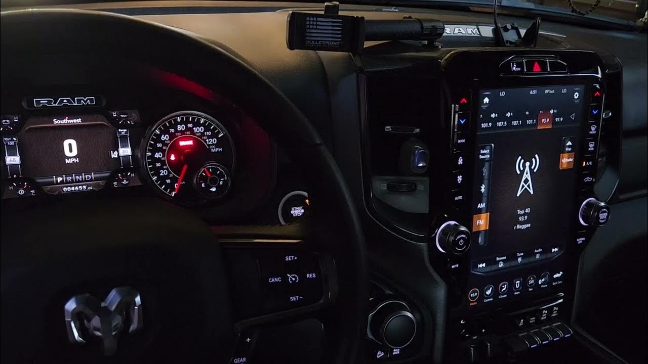 2021 ram dash and 12" screen flickering - YouTube